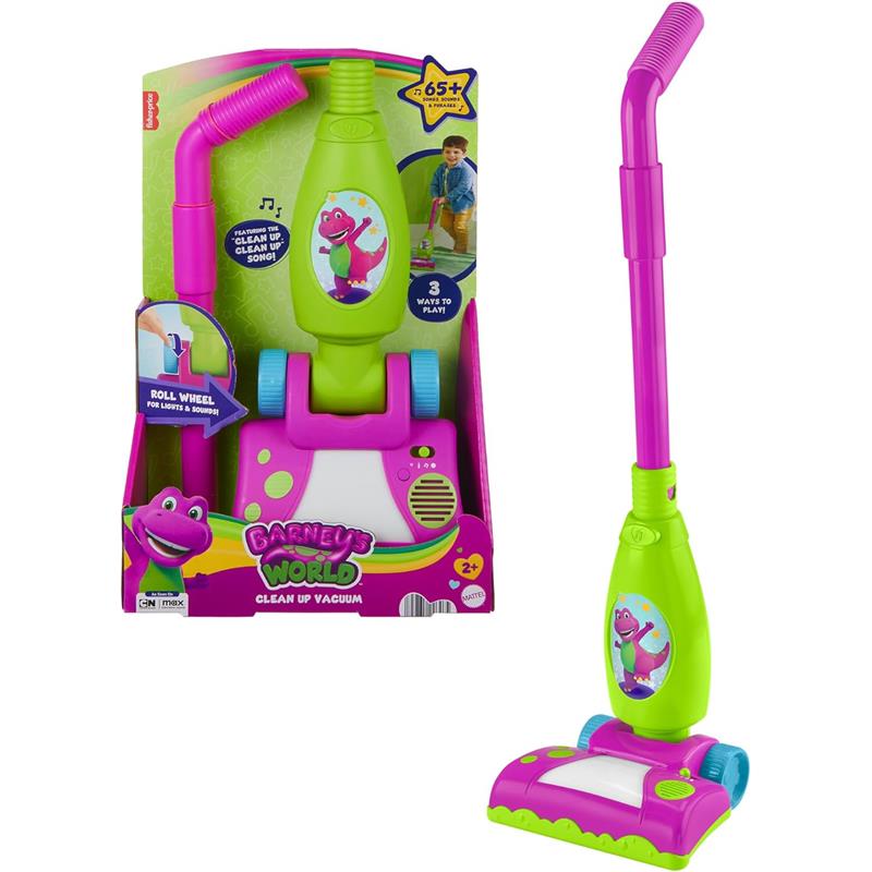 Fisher Price - Barney’s World Toddler Toy Clean Up Vacuum Electronic P