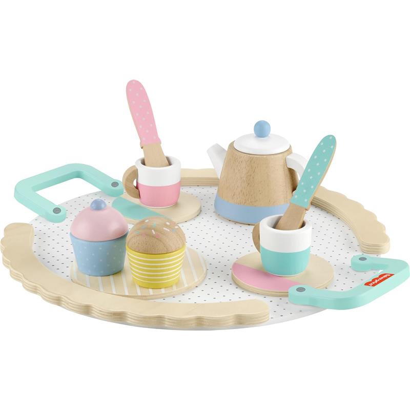 Fisher Price - Wood Pretend Play Toy Tea Set