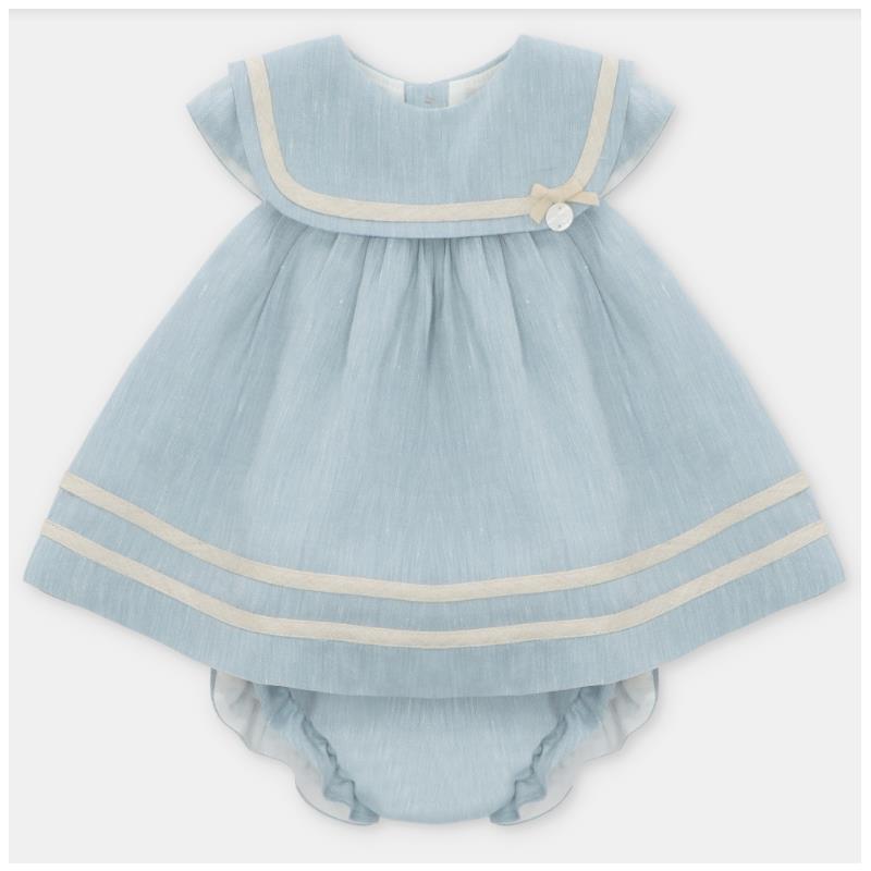 Martin Aranda - Baby Girl Set Dress & Bloomer Capri, Arena | MacroBaby