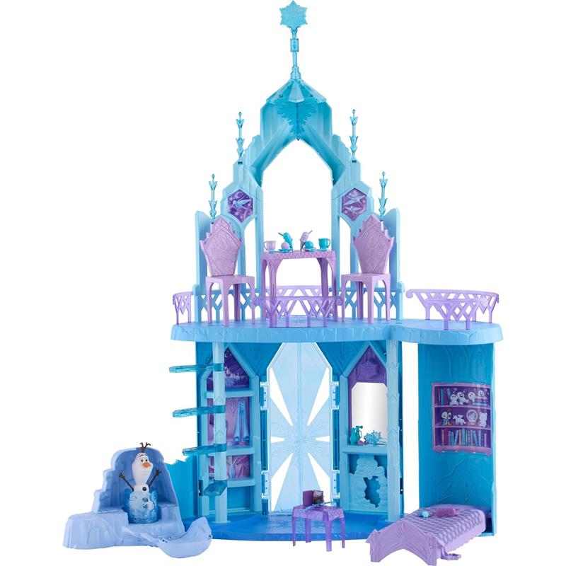 Mattel - Disney Frozen Elsa Ice Castle Playset with Olaf Figure