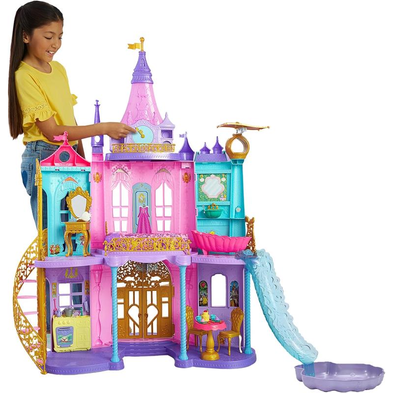 Mattel - Disney Princess Toys, Ultimate Castle 4 Ft Tall with Lights