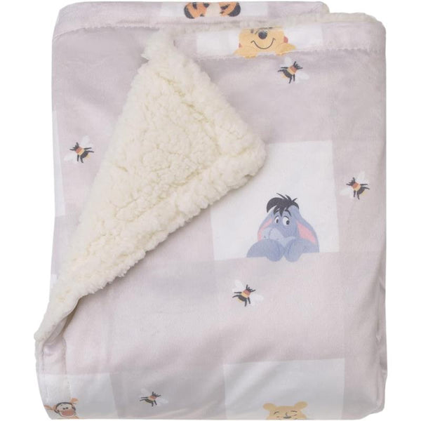 Nojo - Winnie The Pooh Hugs & Honeycombs Baby Blanket | MacroBaby
