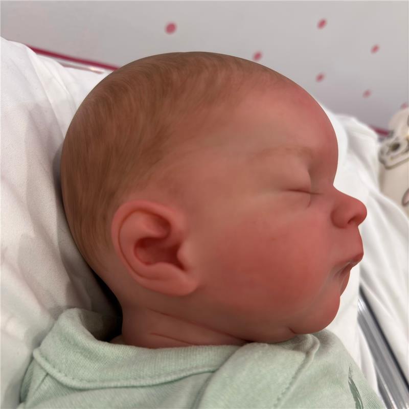 Reborn Baby Doll - White Vinyl, Michael Asleep